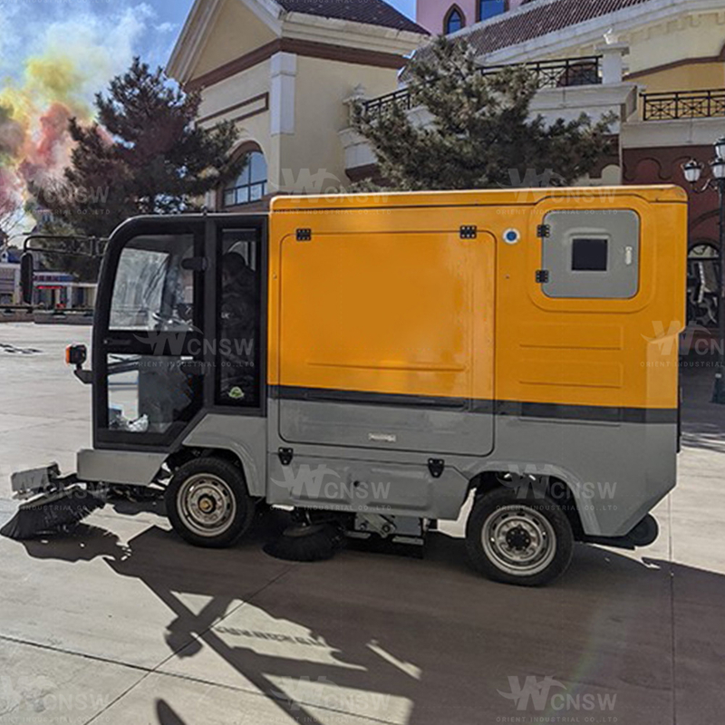S1800 sweeper 240L Electric Four-Wheel Road Sweeping Truck from China ...
